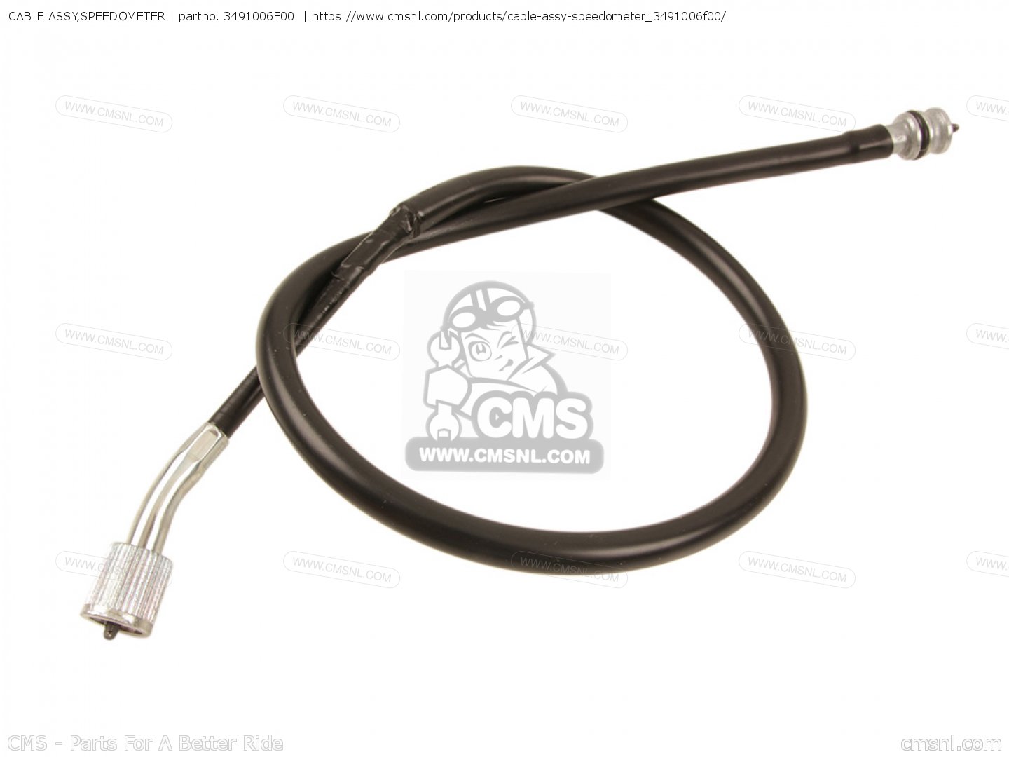 3491006F00: CABLE ASSY,SPEEDOMETER Suzuki - buy the 34910-06F00 at CMSNL