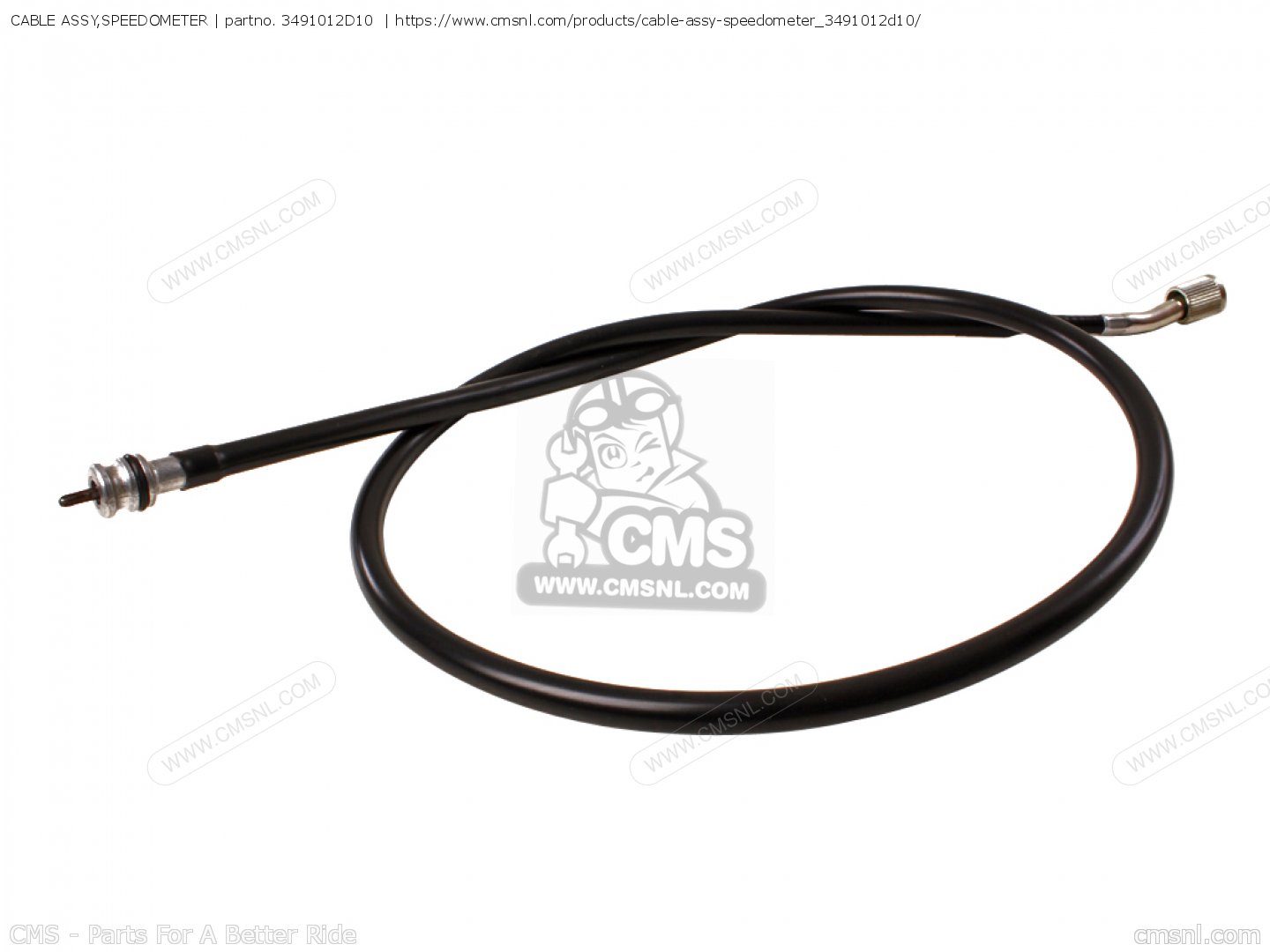 3491012D10: CABLE ASSY,SPEEDOMETER Suzuki - buy the 34910-12D10 at CMSNL