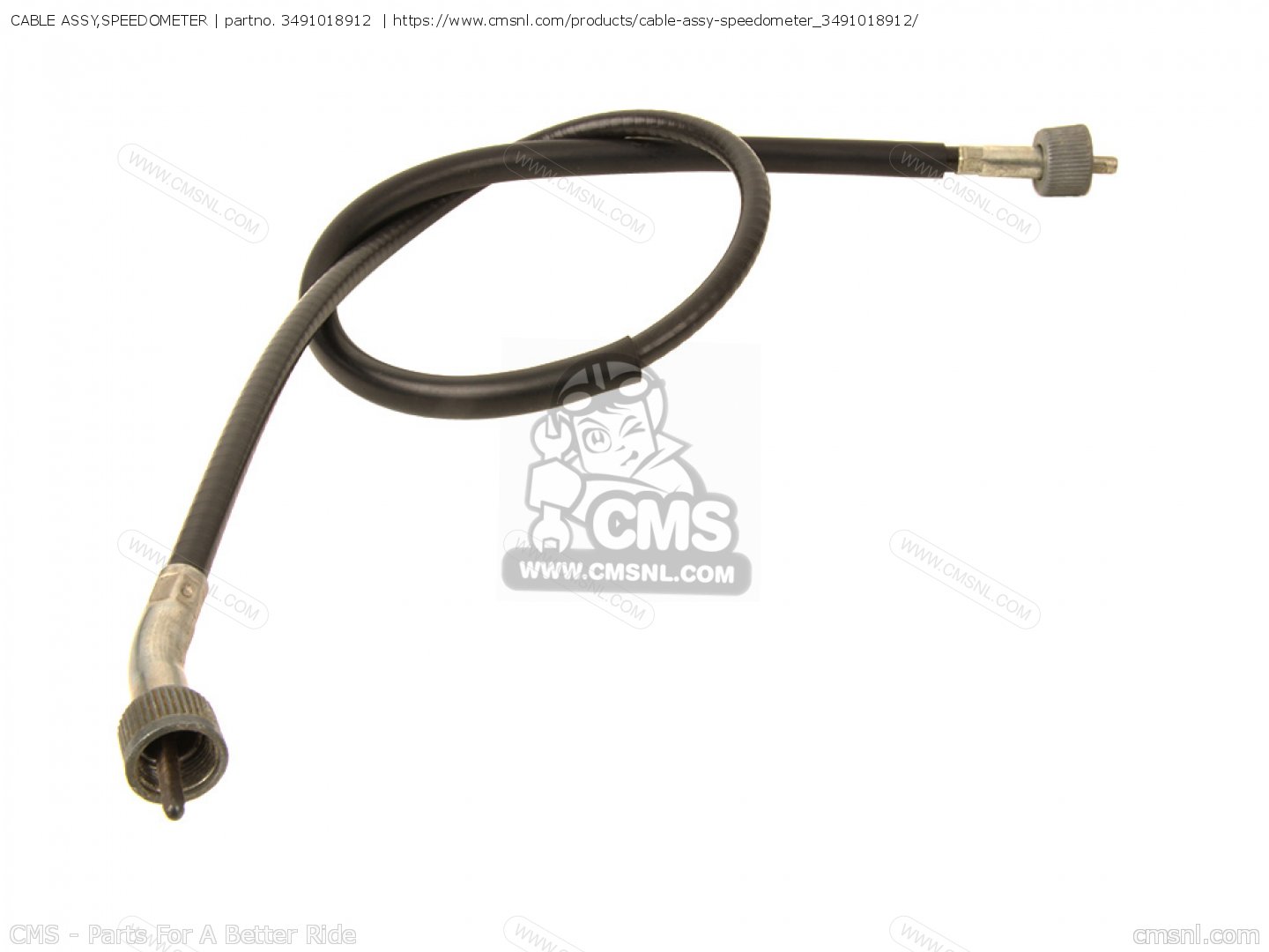 3491018912: CABLE ASSY,SPEEDOMETER Suzuki - buy the 34910-18912 at CMSNL