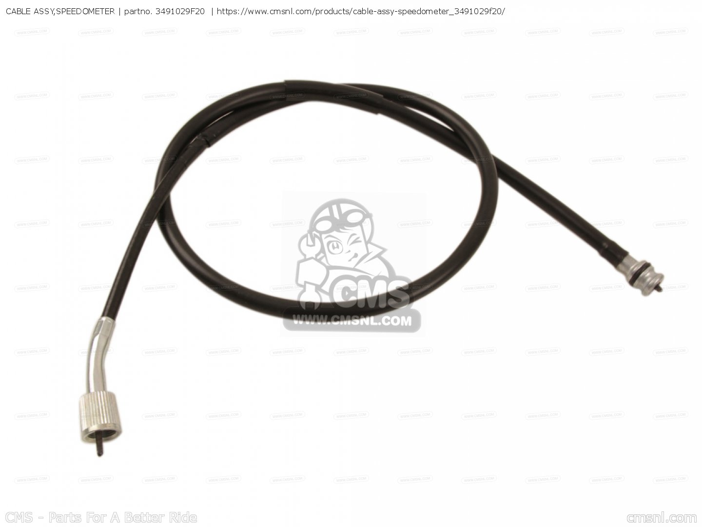 3491029F20: CABLE ASSY,SPEEDOMETER Suzuki - buy the 34910-29F20 at CMSNL