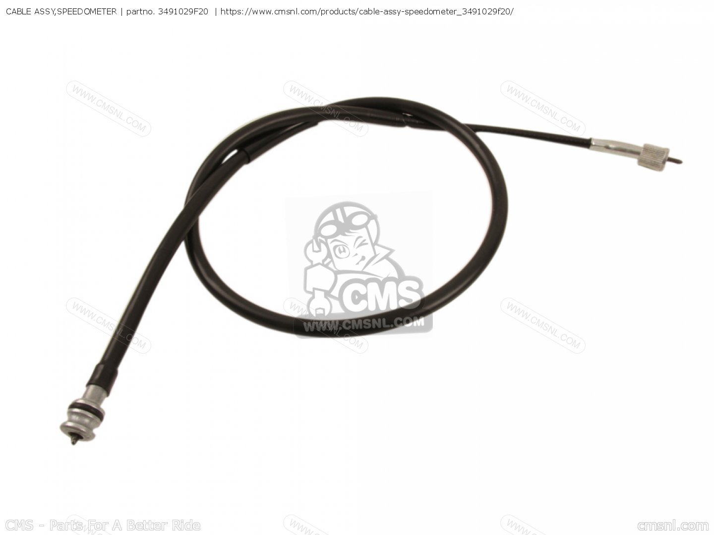 3491029F20: CABLE ASSY,SPEEDOMETER Suzuki - buy the 34910-29F20 at CMSNL