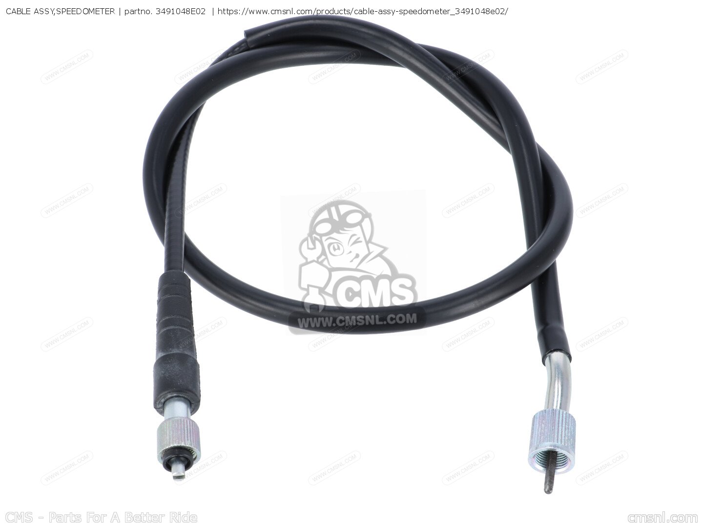 3491048E02: CABLE ASSY,SPEEDOMETER Suzuki - buy the 34910-48E02 at CMSNL