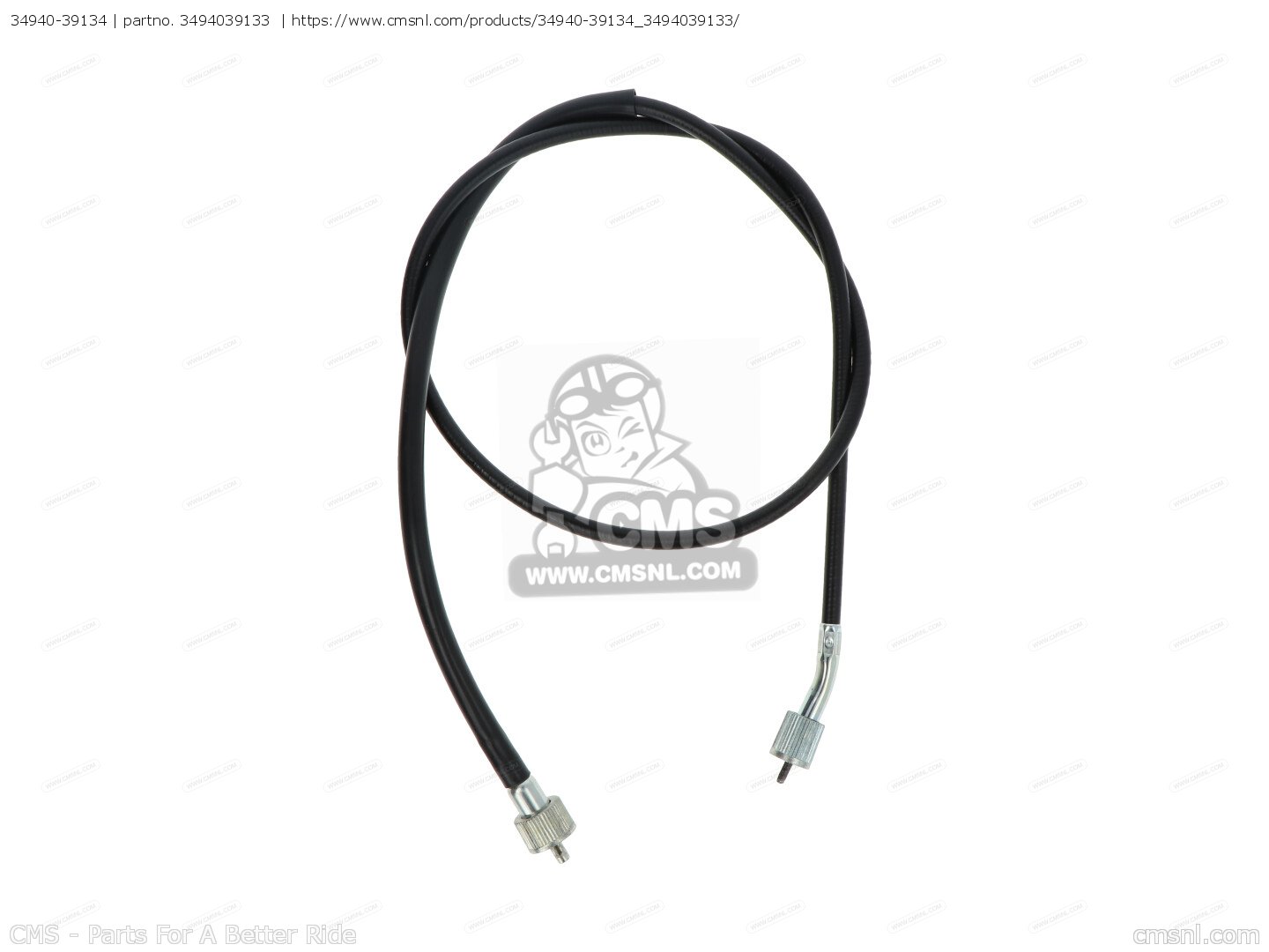 3494039133: CABLE ASSY,TACHOMETER Suzuki - buy the 34940-39133 at CMSNL
