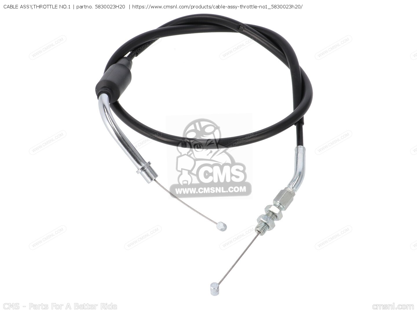 5830023H20: CABLE ASSY,THROTTLE NO.1 Suzuki - buy the 58300-23H20 at CMSNL