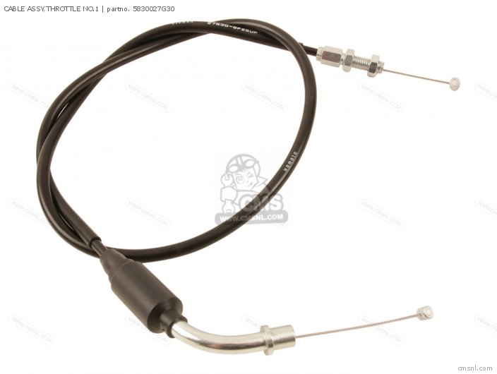 5830027G30: CABLE ASSY,THROTTLE NO.1 Suzuki - buy the 58300-27G30 at CMSNL