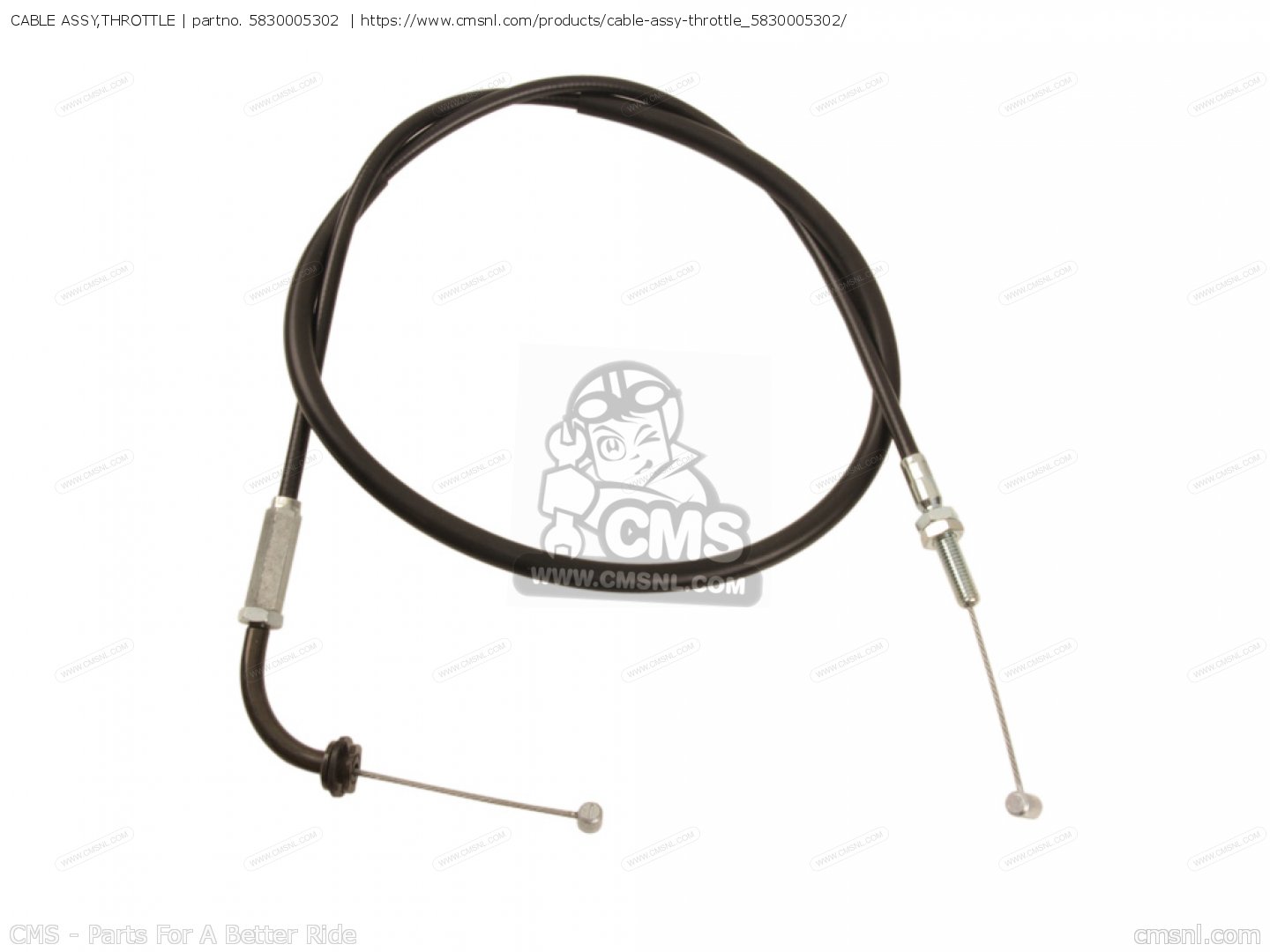 5830005302: CABLE ASSY,THROTTLE Suzuki - buy the 58300-05302 at CMSNL