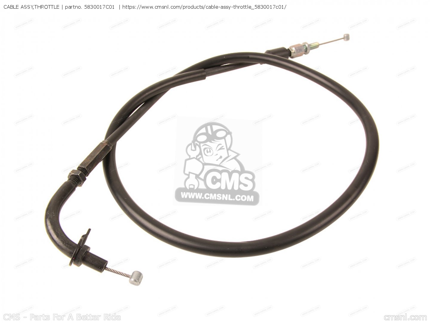 5830017C01: CABLE ASSY,THROTTLE Suzuki - buy the 58300-17C01 at CMSNL