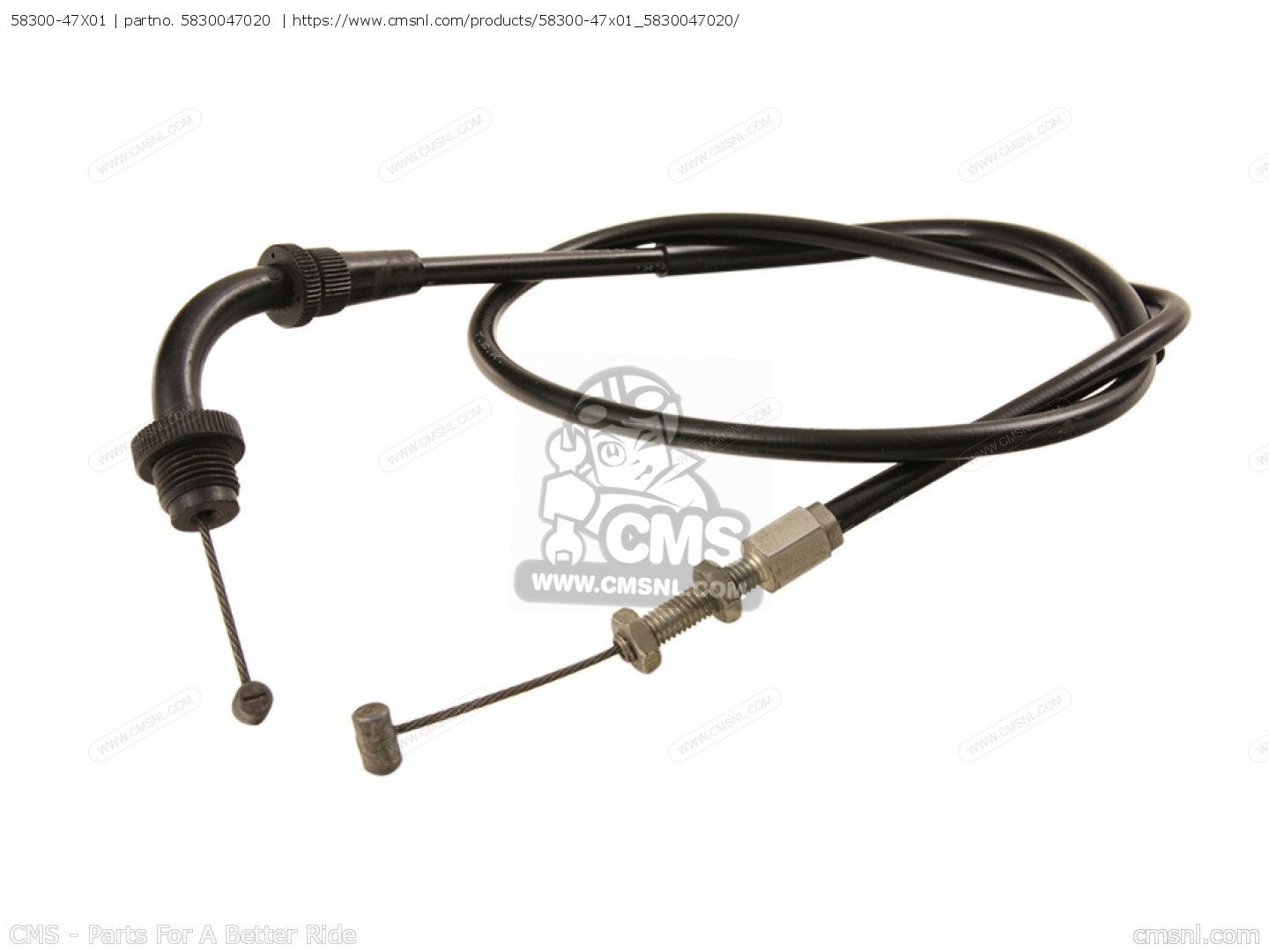 5830047020: CABLE ASSY,THROTTLE Suzuki - buy the 58300-47020 at CMSNL