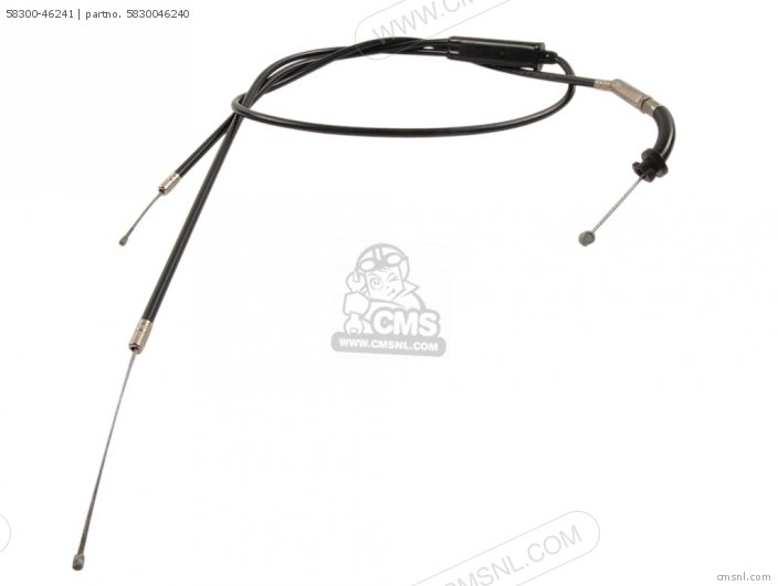 5830046240: CABLE ASSY,THROTTLE Suzuki - buy the 58300-46240 at CMSNL