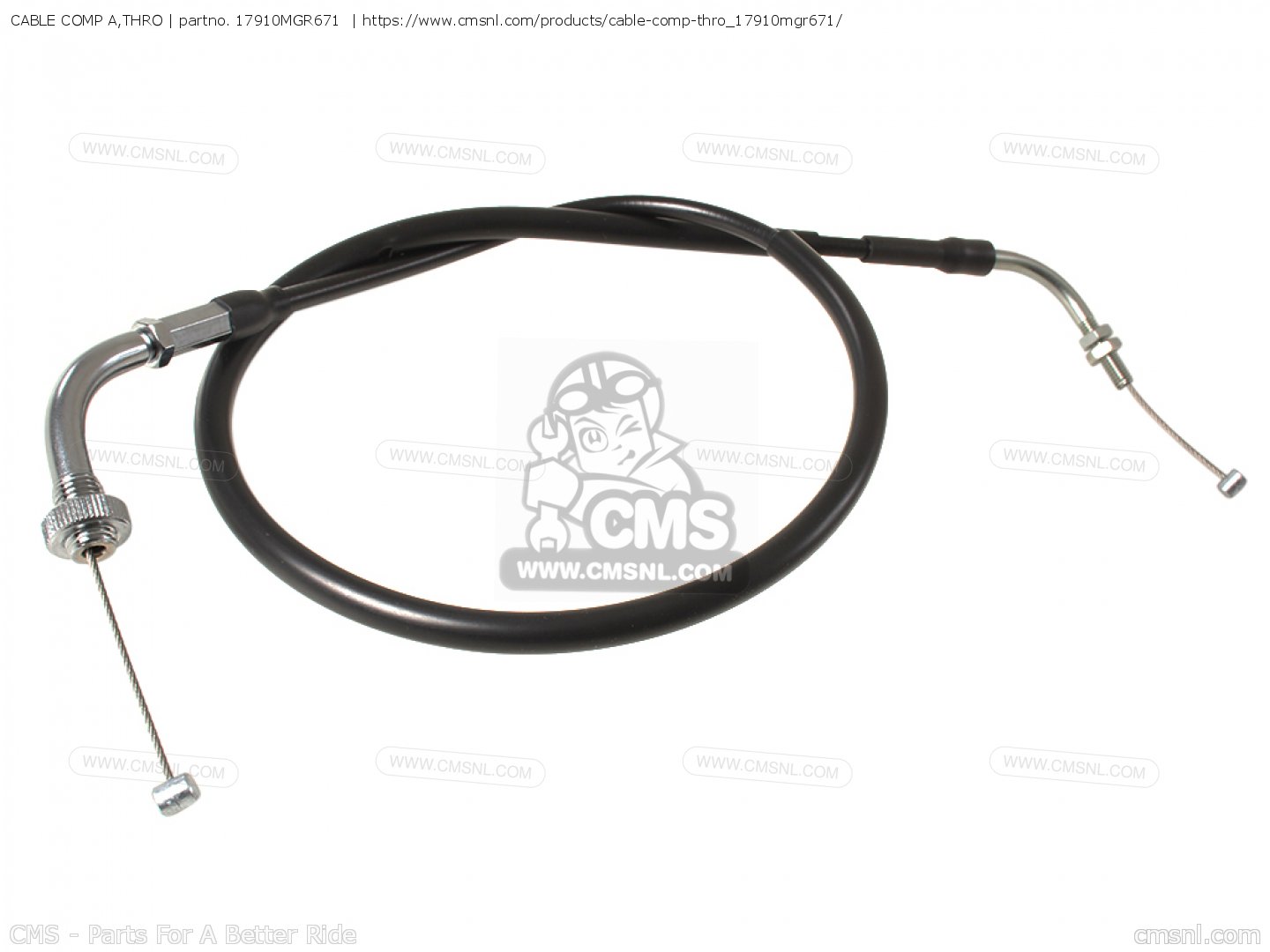 17910MGR671: Cable Comp A,thro Honda - buy the 17910-MGR-671 at CMSNL