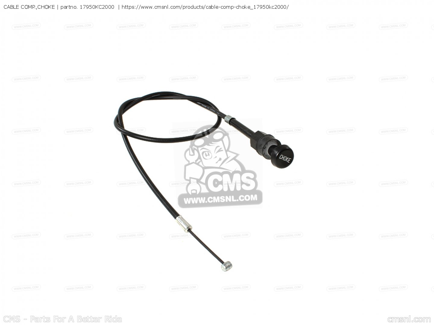 CABLE COMP.,CHOKE for CM125C CUSTOM 1994 (R) FRANCE / KPH - order at CMSNL