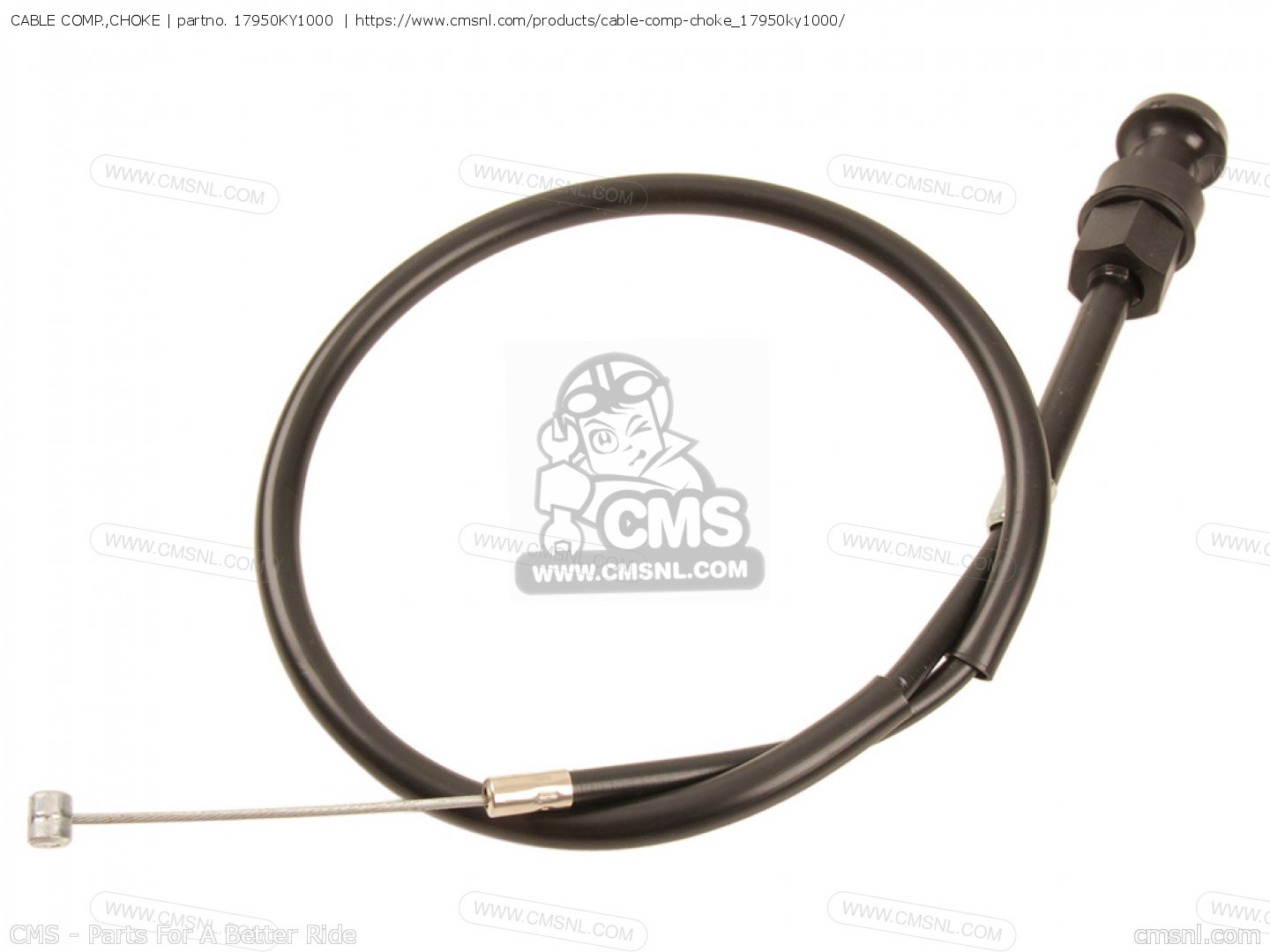 17950KY1000: Cable Comp.,choke Honda - buy the 17950-KY1-000 at CMSNL