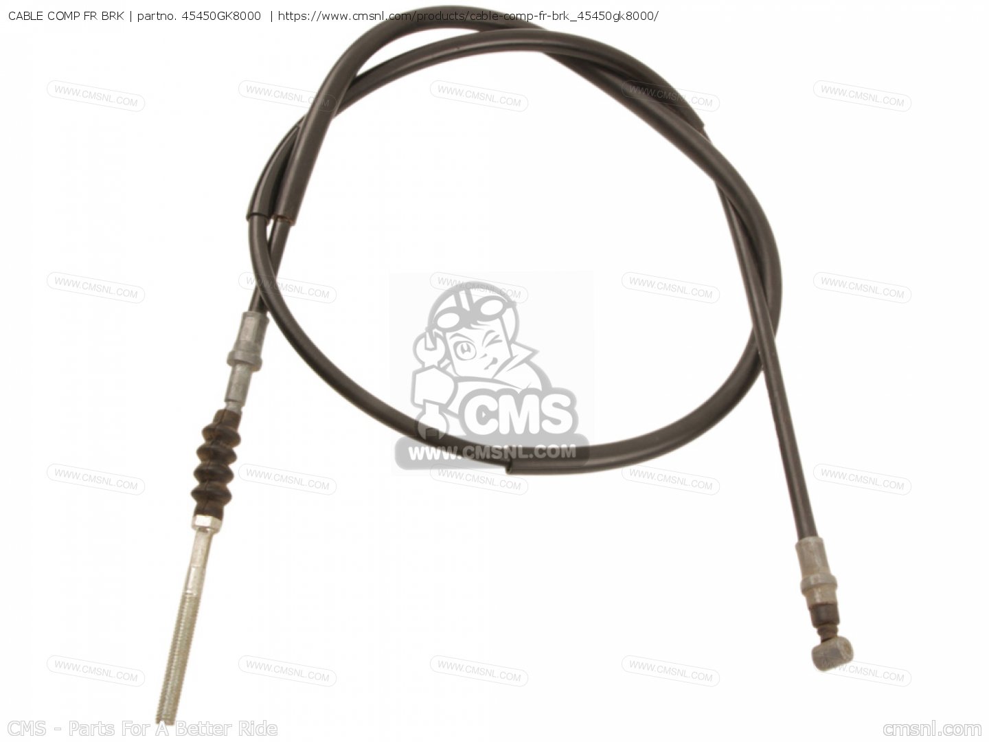 45450GK8000: CABLE COMP FR BRK Honda - buy the 45450-GK8-000 at CMSNL