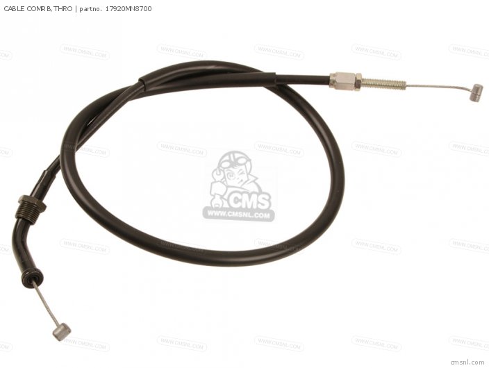 17920MN8700: CABLE COMP.B,THRO Honda - buy the 17920-MN8-700 at CMSNL