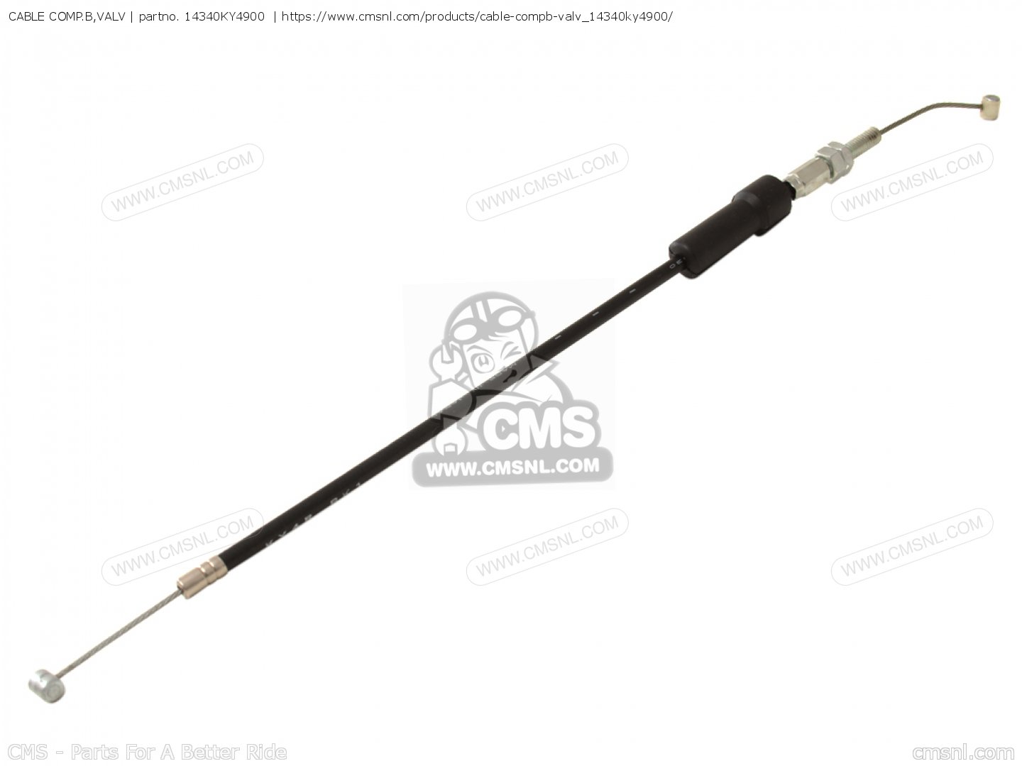 14340KY4900: CABLE COMP.B,VALV Honda - buy the 14340-KY4-900 at CMSNL