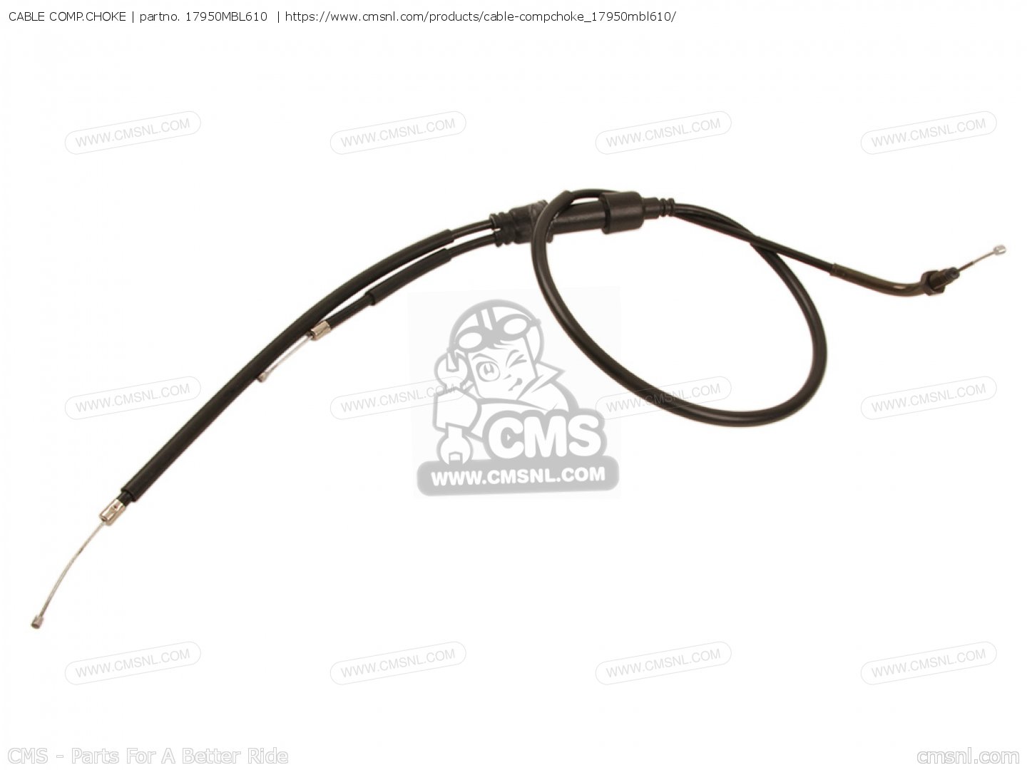 17950MBL610: CABLE COMP.CHOKE Honda - buy the 17950-MBL-610 at CMSNL