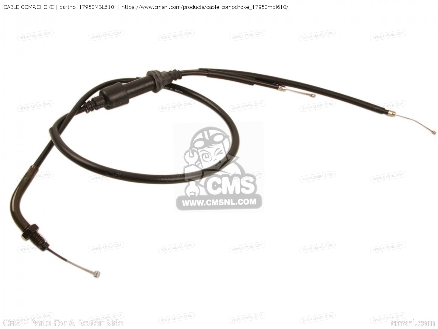 17950MBL610: CABLE COMP.CHOKE Honda - buy the 17950-MBL-610 at CMSNL