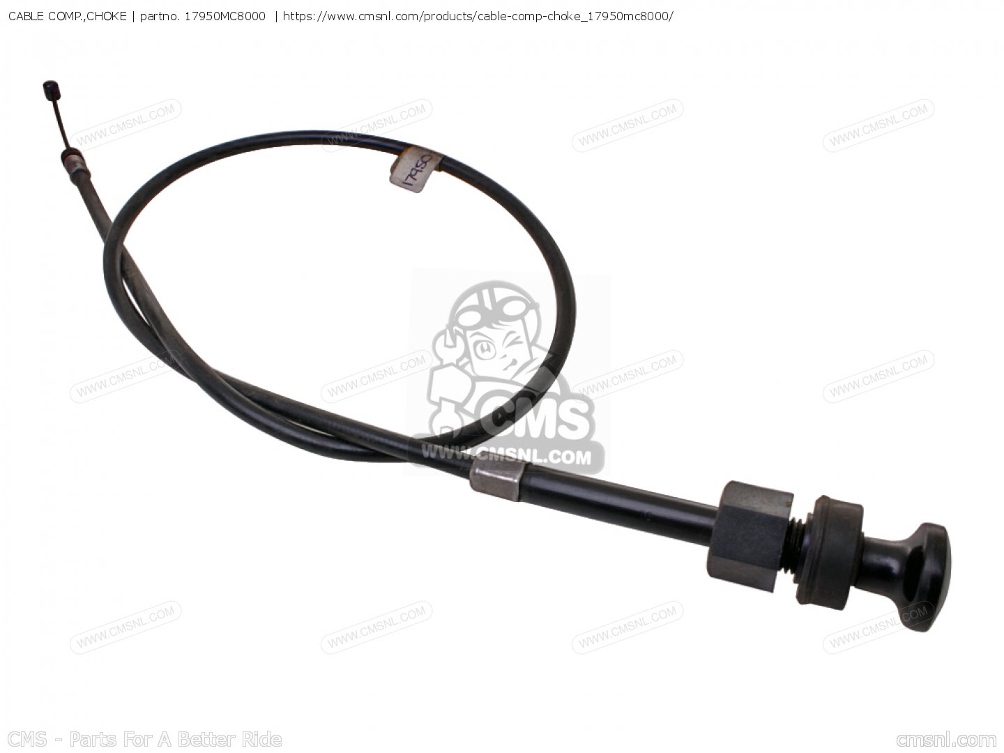 CABLE COMP.,CHOKE for Honda - order at CMSNL
