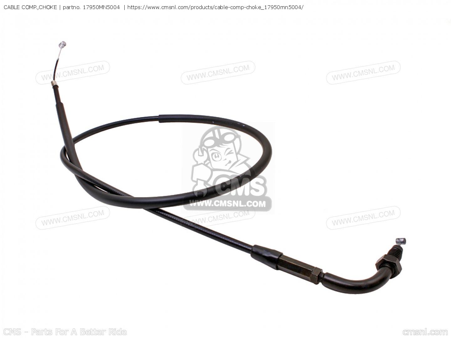 17950MN5004: CABLE COMP.,CHOKE Honda - buy the 17950-MN5-004 at CMSNL