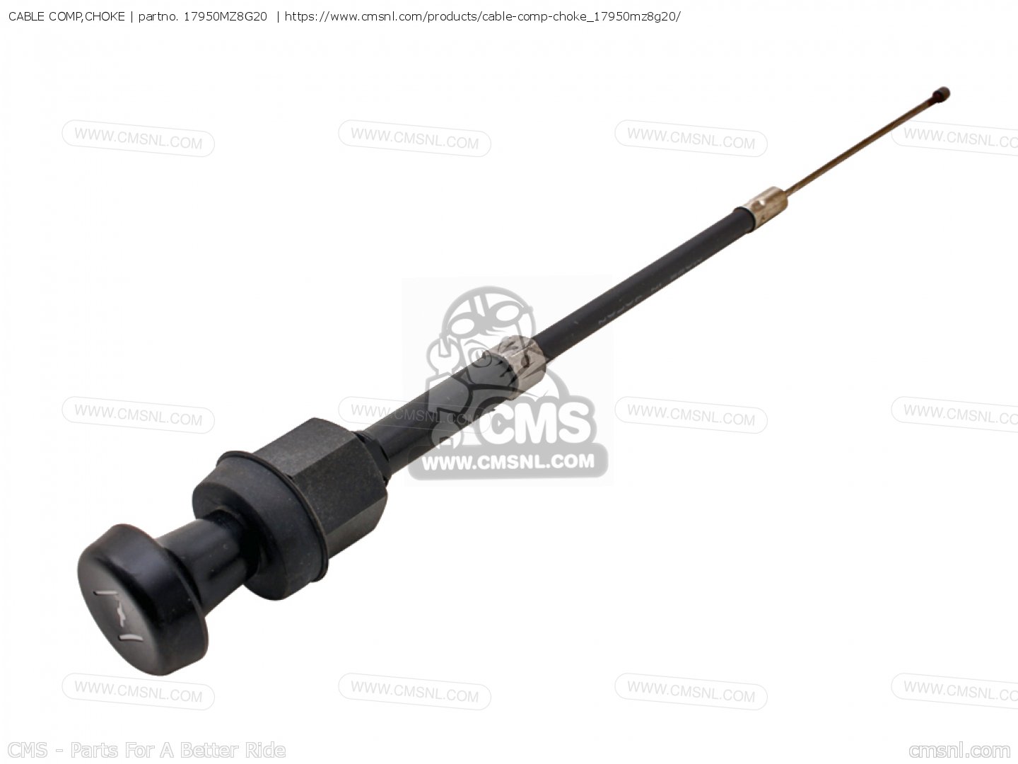 17950MZ8G20: CABLE COMP,CHOKE Honda - buy the 17950-MZ8-G20 at CMSNL