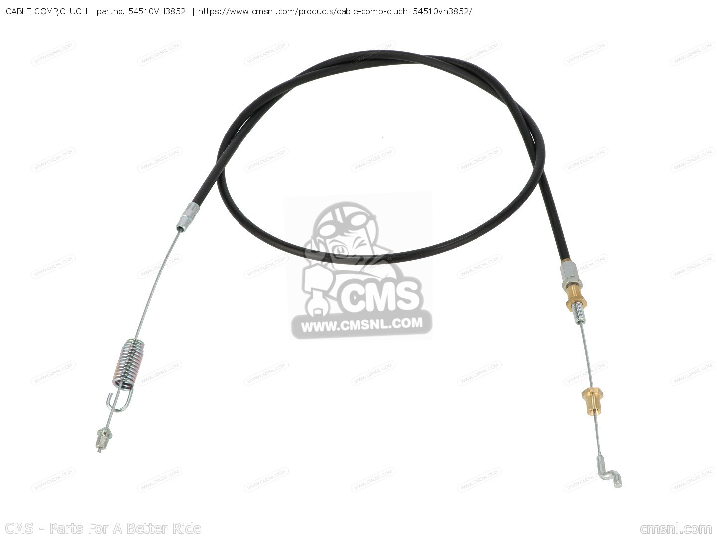 54510VH3852: CABLE COMP,CLUCH Honda - buy the 54510-VH3-852 at CMSNL