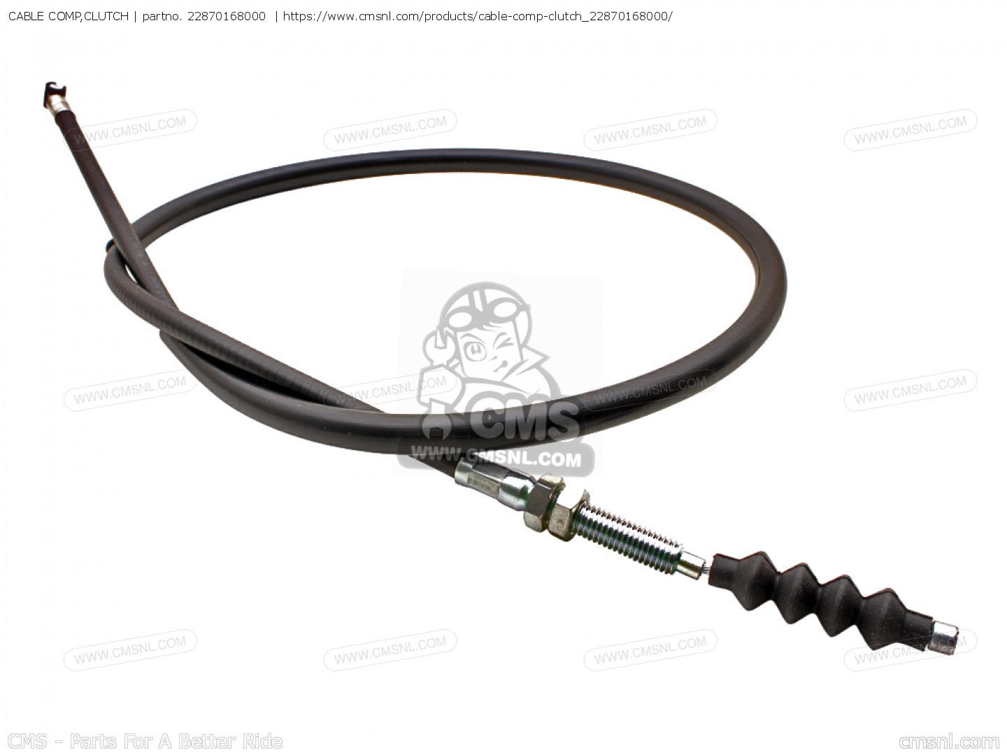 22870168000: CABLE COMP,CLUTCH Honda - buy the 22870-168-000 at CMSNL