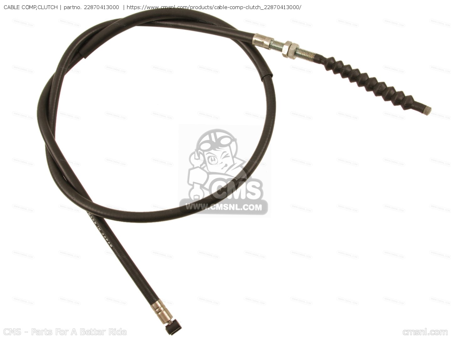 22870413000: CABLE COMP,CLUTCH Honda - buy the 22870-413-000 at CMSNL