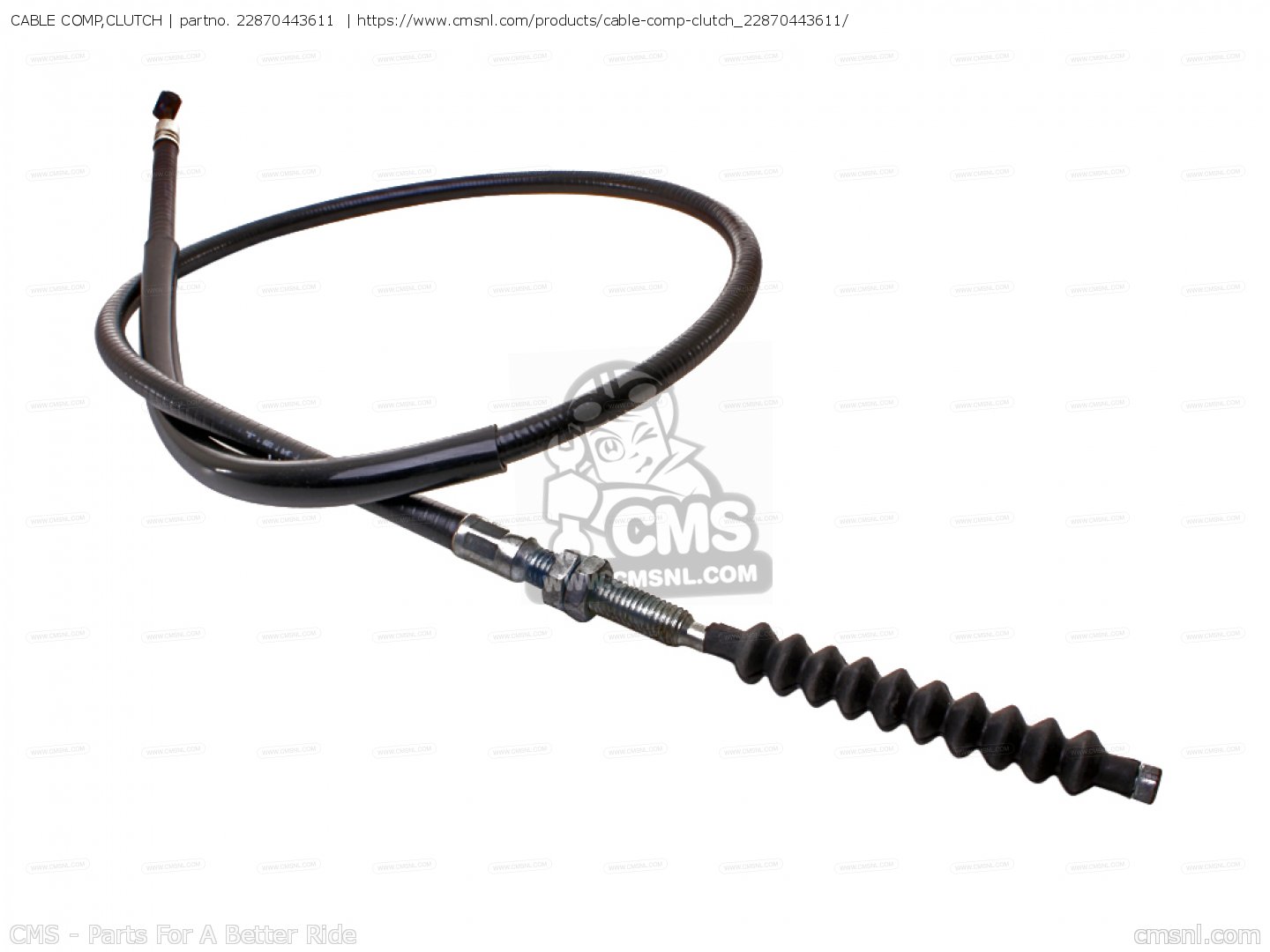 22870443611: CABLE COMP,CLUTCH Honda - buy the 22870-443-611 at CMSNL