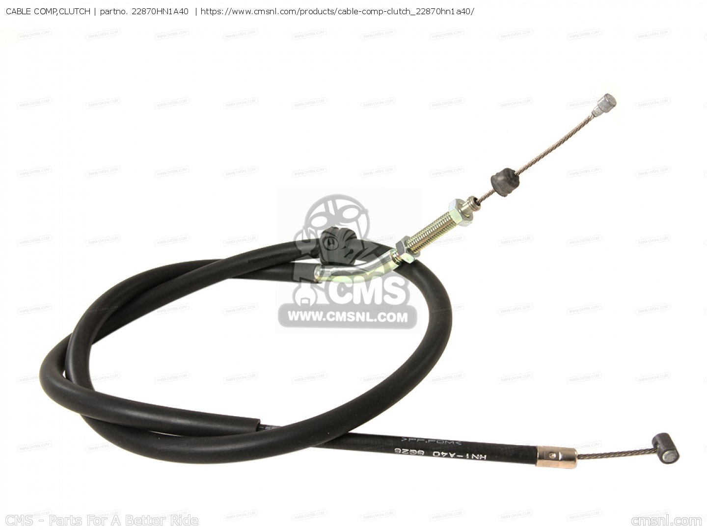 22870HN1A40: CABLE COMP,CLUTCH Honda - buy the 22870-HN1-A40 at CMSNL