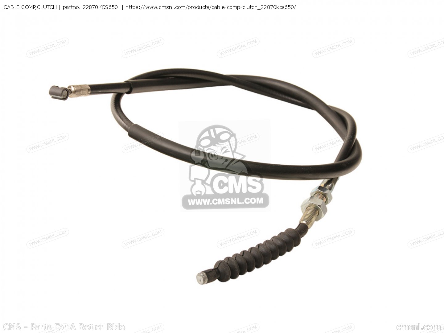 22870KCS650: CABLE COMP,CLUTCH Honda - buy the 22870-KCS-650 at CMSNL