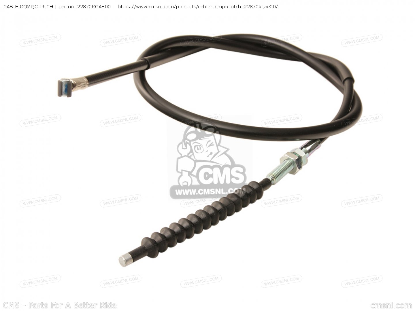 22870KGAE00: CABLE COMP,CLUTCH Honda - buy the 22870-KGA-E00 at CMSNL