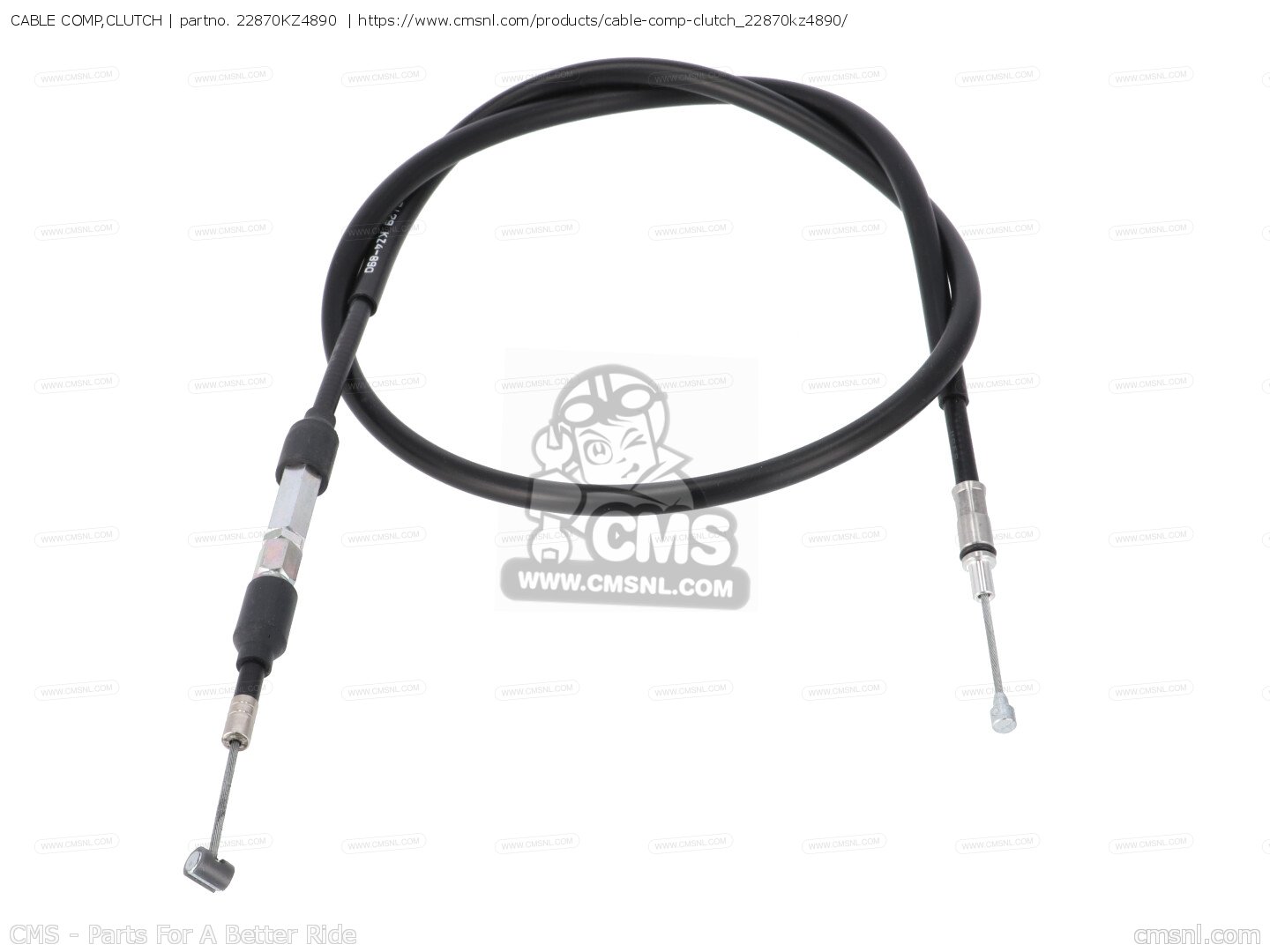 22870KZ4890: CABLE COMP,CLUTCH Honda - buy the 22870-KZ4-890 at CMSNL