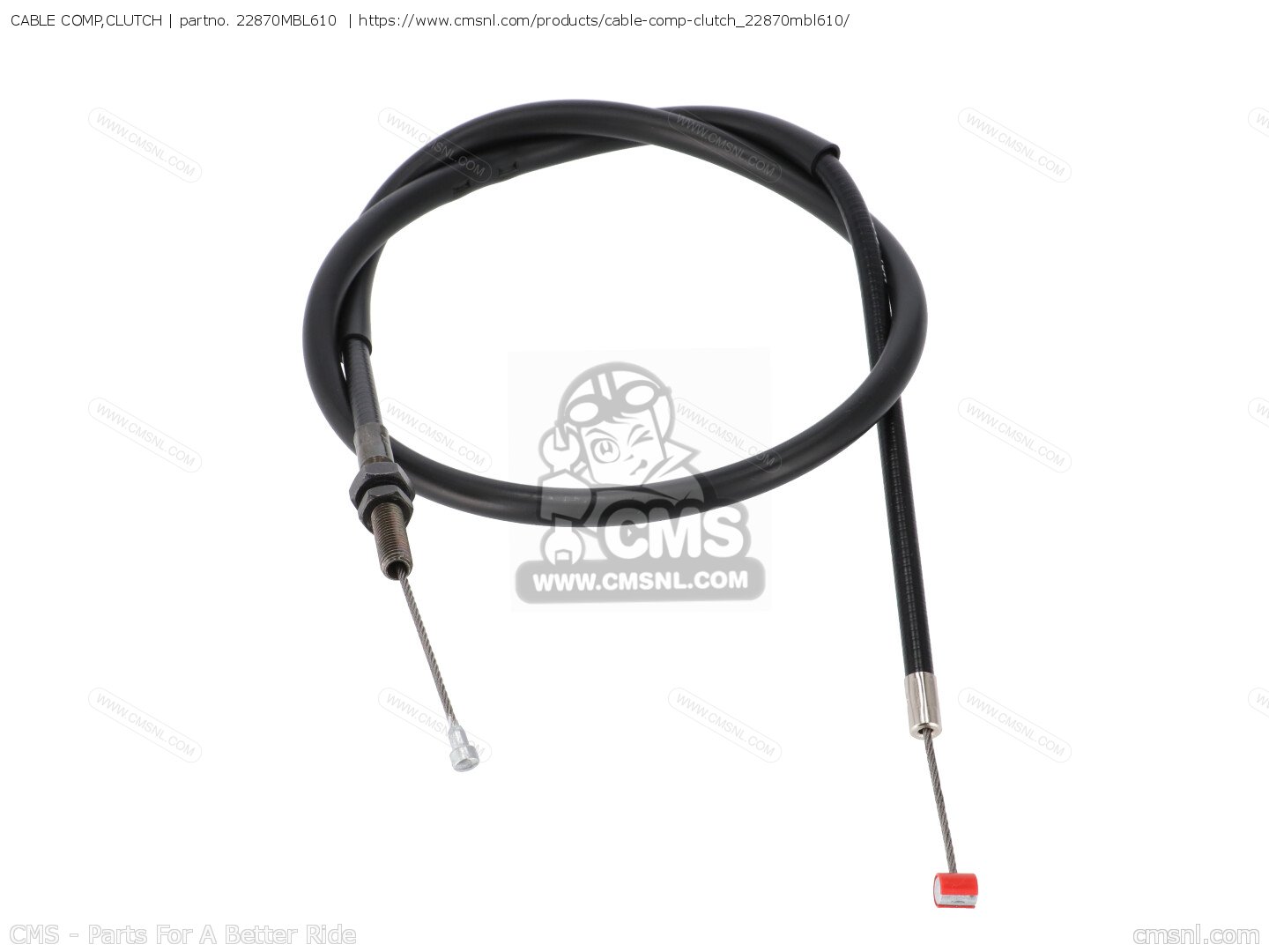 22870MBL610: CABLE COMP,CLUTCH Honda - buy the 22870-MBL-610 at CMSNL