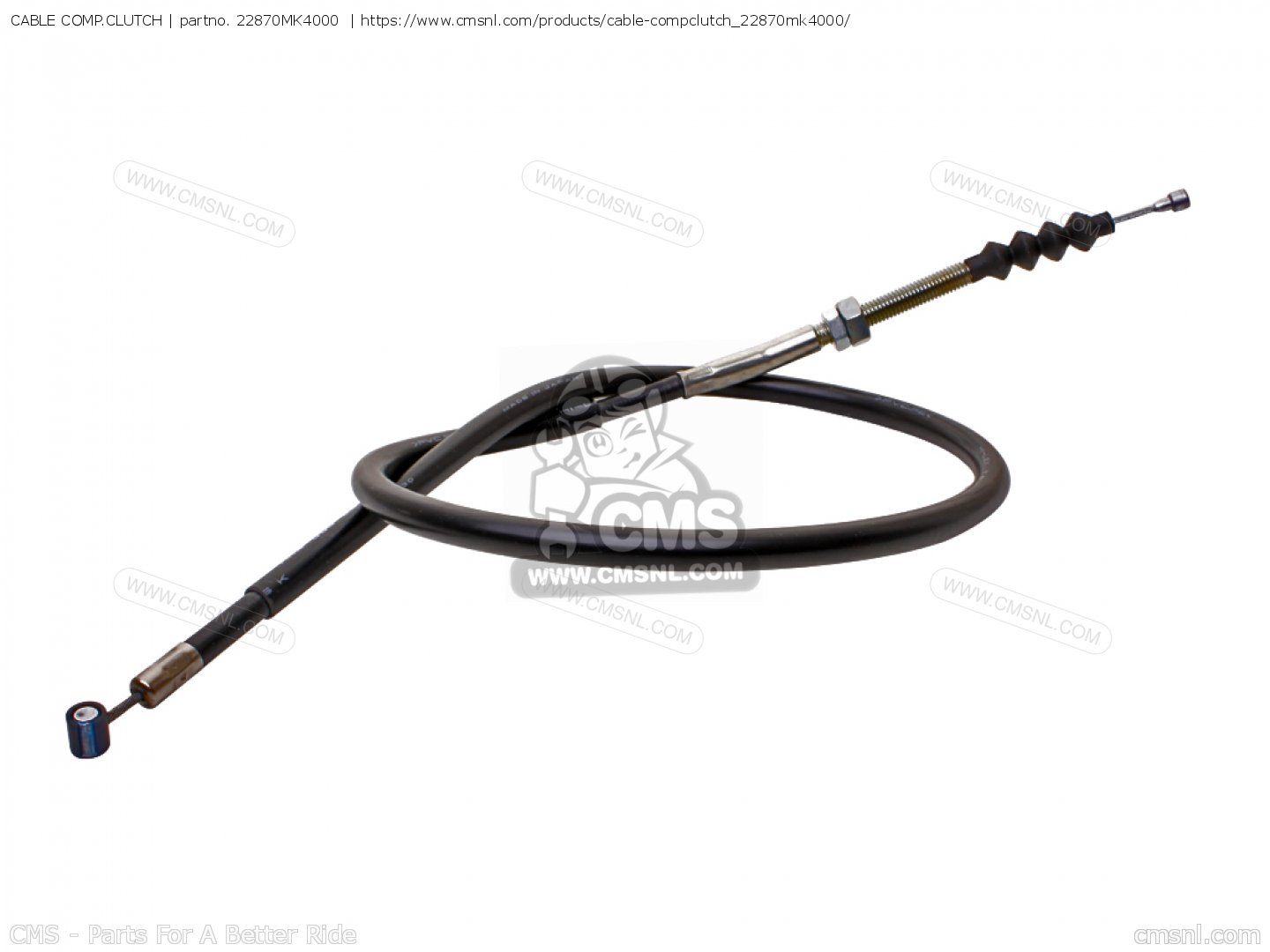 22870MK4000: CABLE COMP.CLUTCH Honda - buy the 22870-MK4-000 at CMSNL