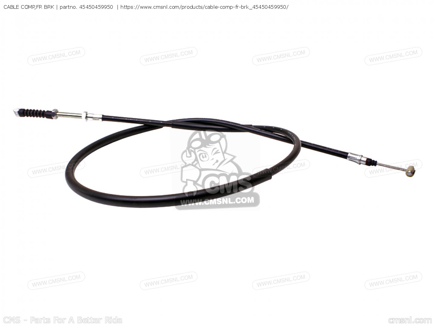 45450459950: CABLE COMP,FR BRK Honda - buy the 45450-459-950 at CMSNL