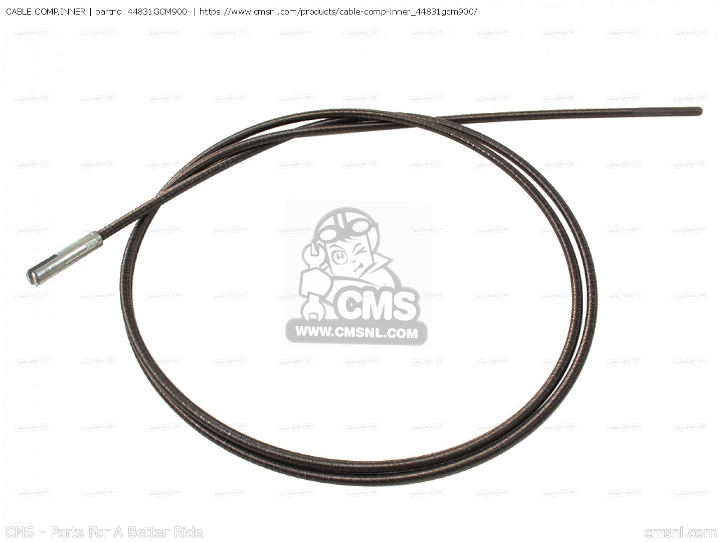 44831GCM900: CABLE COMP,INNER Honda - buy the 44831-GCM-900 at CMSNL