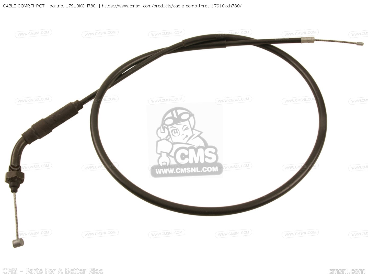 17910KCH780: CABLE COMP,THROT Honda - buy the 17910-KCH-780 at CMSNL
