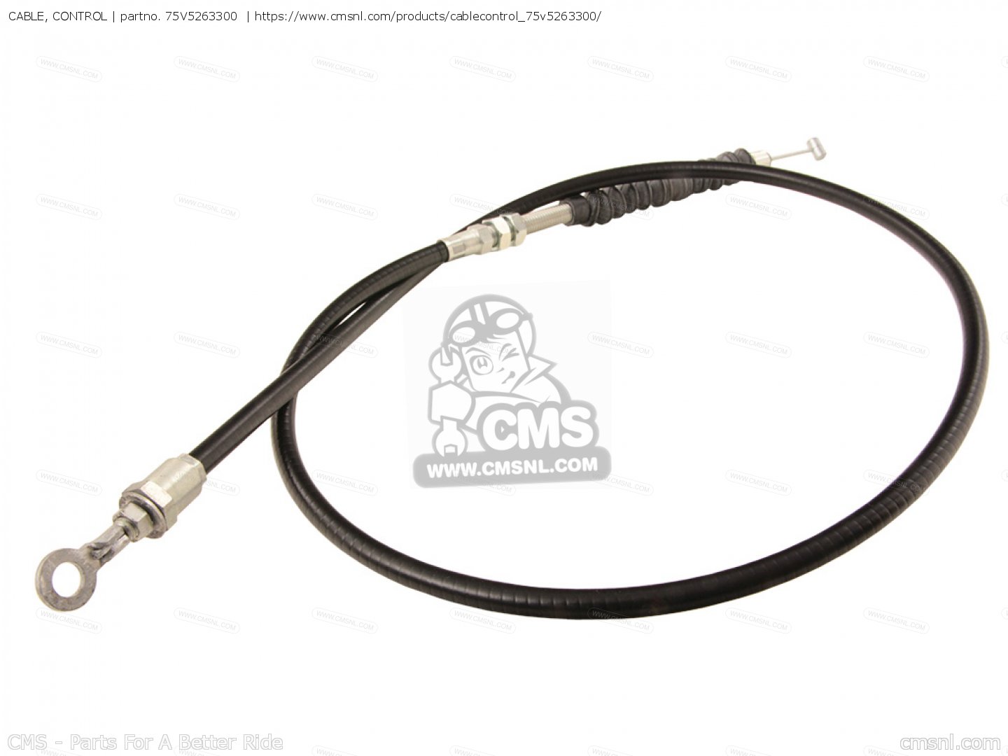 75V5263300: CABLE, CONTROL Yamaha - buy the 75V-52633-00-00 at CMSNL