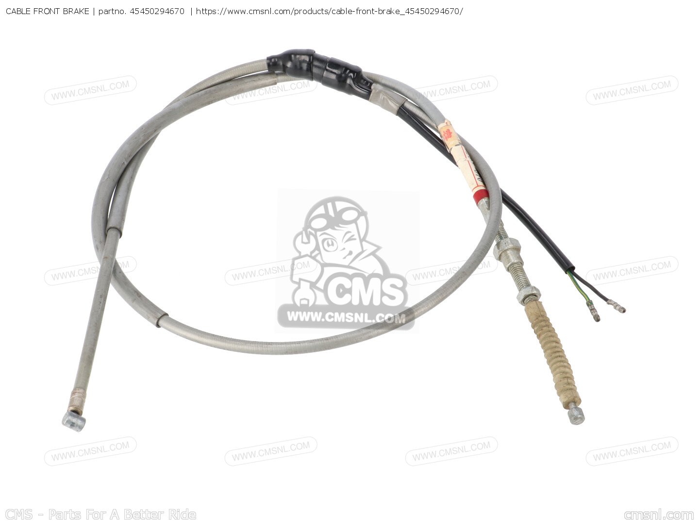 45450294670: CABLE FRONT BRAKE Honda - buy the 45450-294-670 at CMSNL