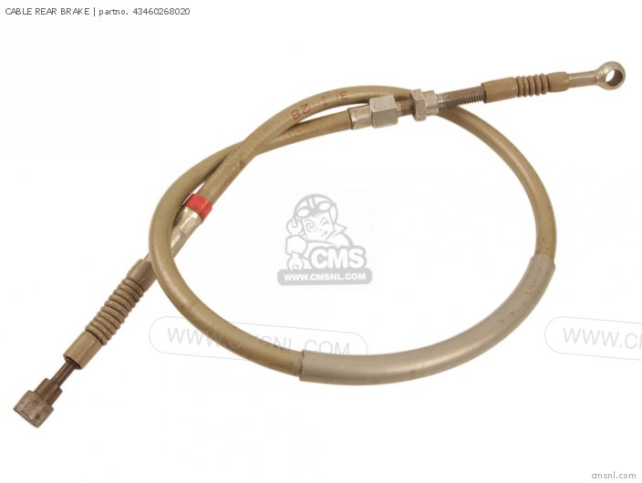 43460268020: CABLE REAR BRAKE Honda - buy the 43460-268-020 at CMSNL