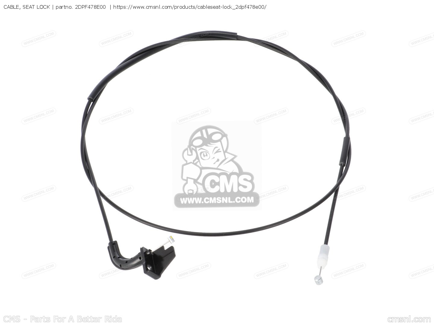 2DPF478E00: CABLE, SEAT LOCK Yamaha - buy the 2DP-F478E-00-00 at CMSNL
