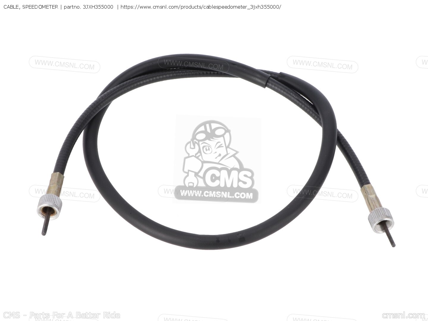 3JXH355000: CABLE, SPEEDOMETER Yamaha - buy the 3JX-H3550-00-00 at CMSNL