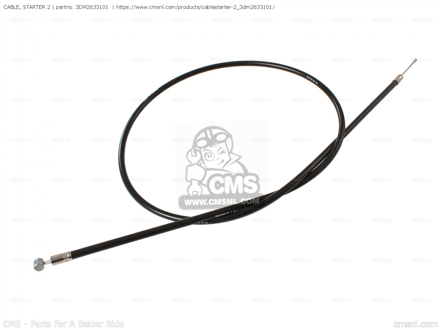3DM2633101: CABLE, STARTER 2 Yamaha - kaufen Sie den 3DM-26331-01-00 bei CMSNL