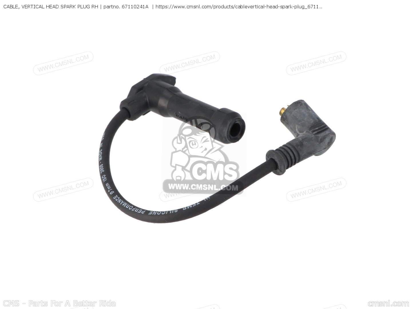 67110241A: CABLE, VERTICAL HEAD SPARK PLUG RH Ducati - buy the ...