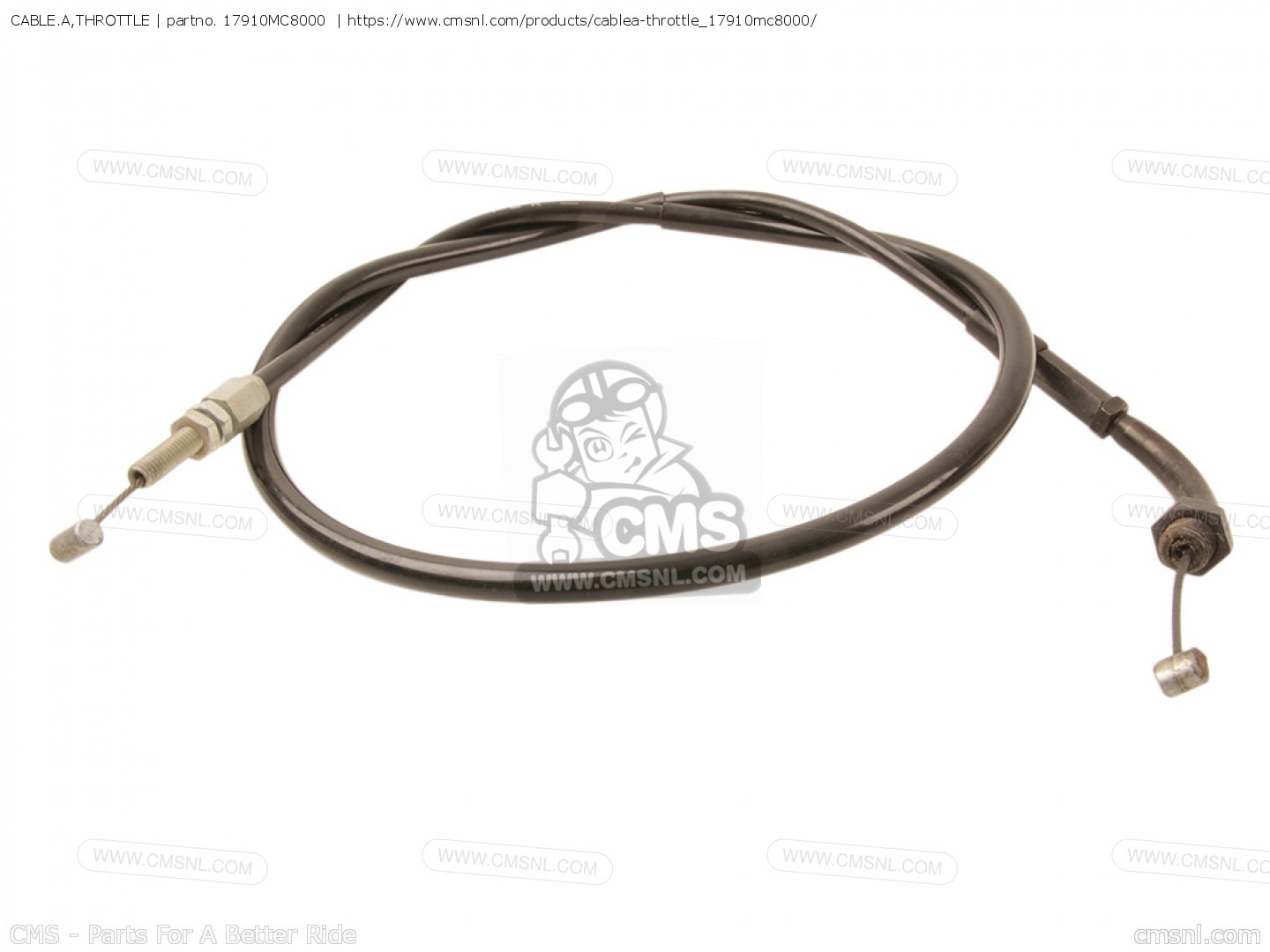 CABLE.A,THROTTLE for Honda - order at CMSNL