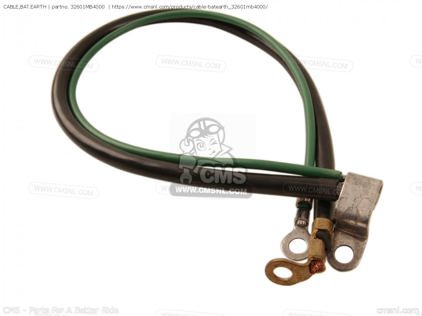 32601MB4000: CABLE,BAT.EARTH Honda - buy the 32601-MB4-000 at CMSNL