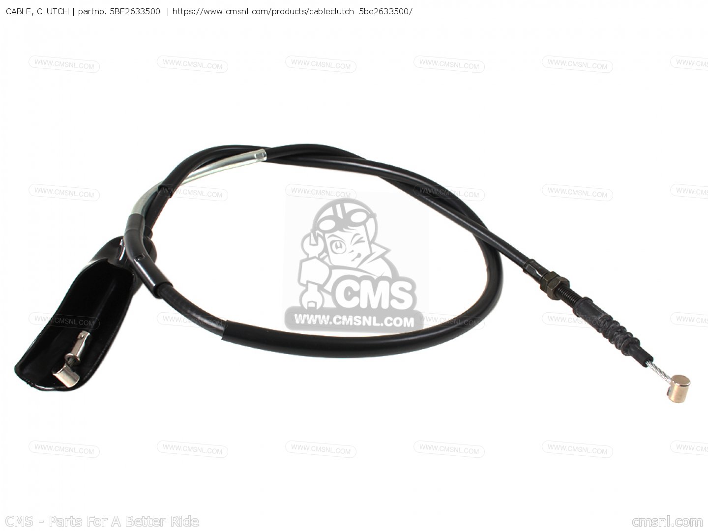 5BE2633500: Cable, Clutch Yamaha - buy the 5BE-26335-00-00 at CMSNL