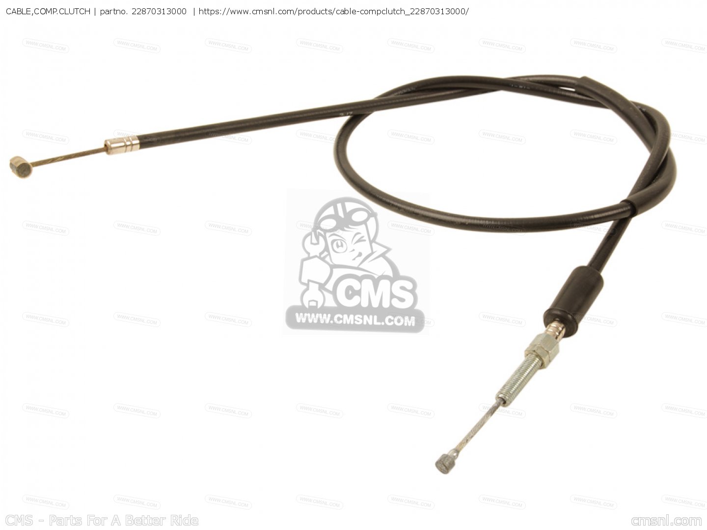 22870313000: CABLE,COMP.CLUTCH Honda - buy the 22870-313-000 at CMSNL