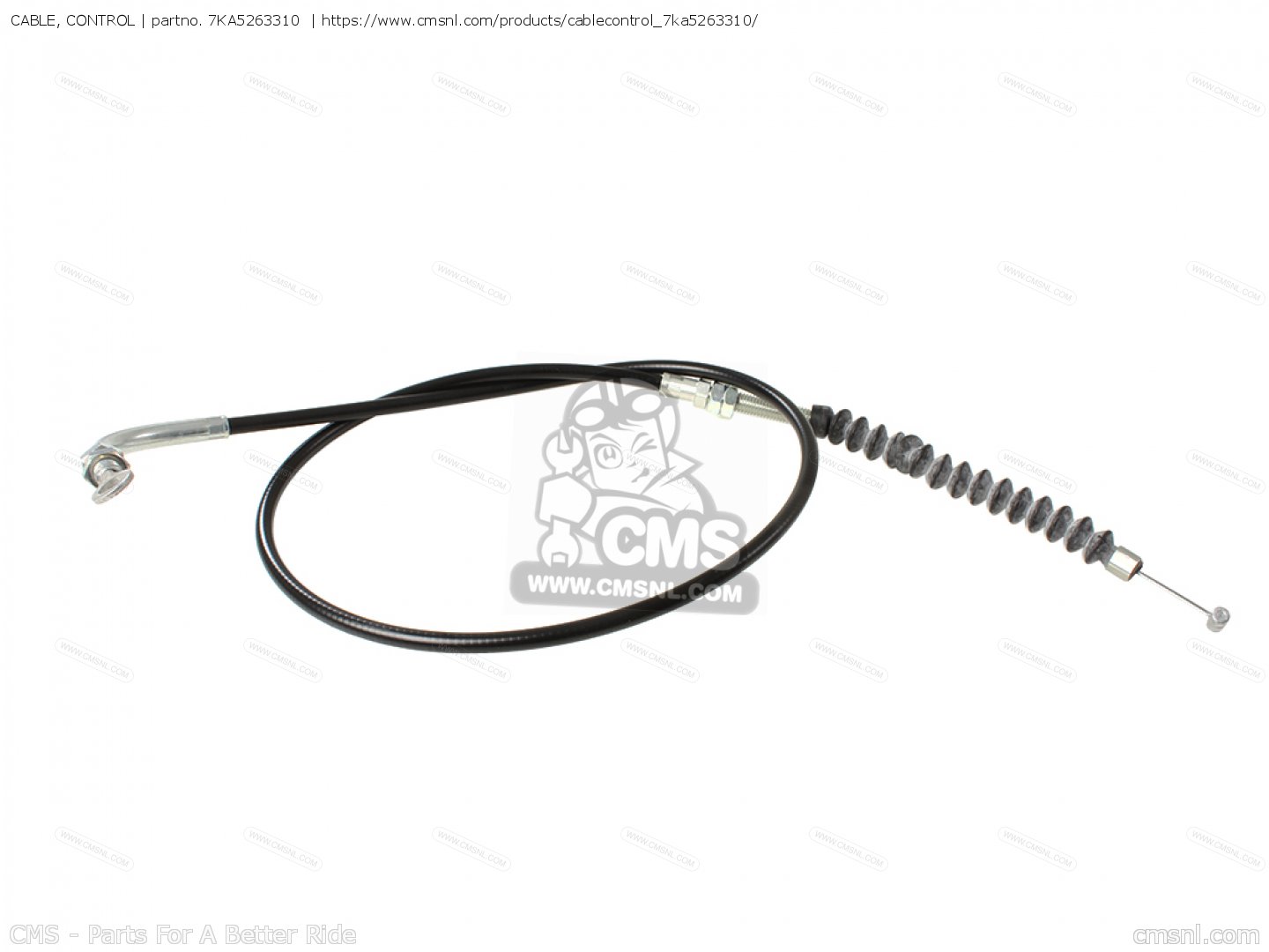 7KA5263310: Cable, Control Yamaha - buy the 7KA-52633-10-00 at CMSNL