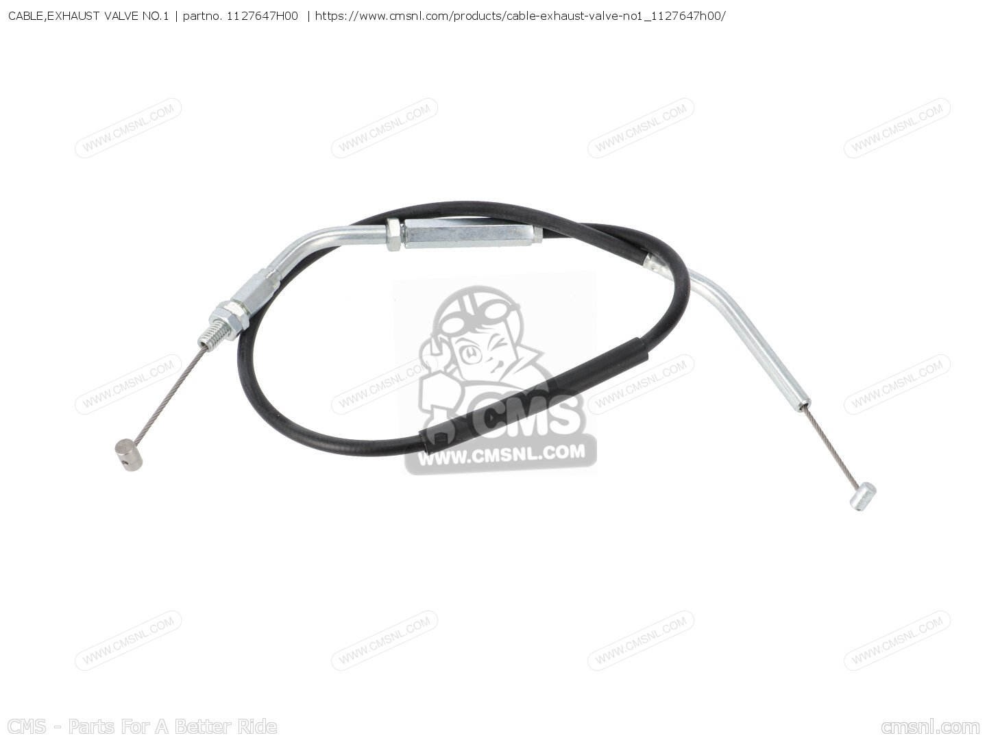 1127647H00: CABLE,EXHAUST VALVE NO.1 Suzuki - buy the 11276-47H00 at CMSNL